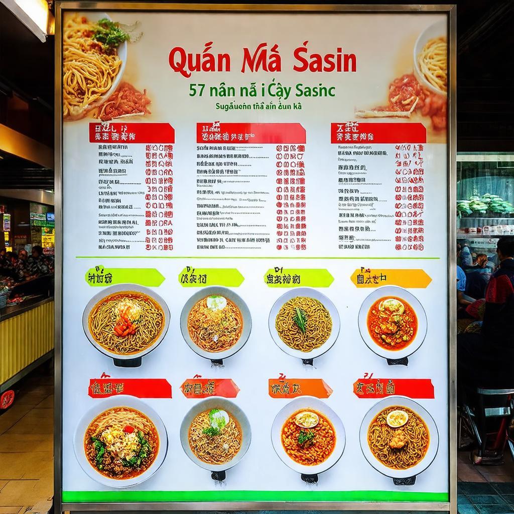 Quán Mỳ Cay Sasin 57 Nguyễn Thái Học Vinh: Khám Phá Cấp Độ Cay Thách Thức