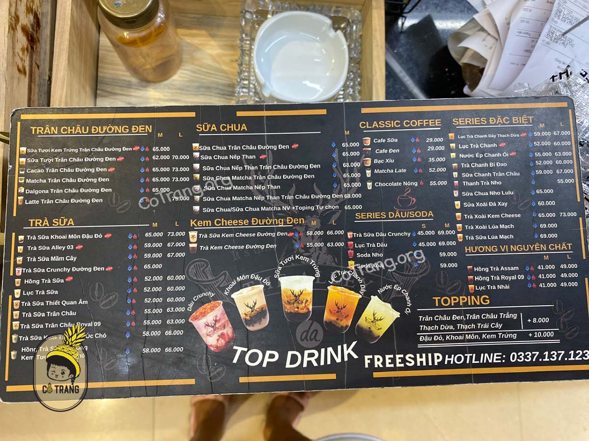 The Alley Menu: Khám Phá Toàn Diện Thực Đơn Trà Sữa Thượng Hạng