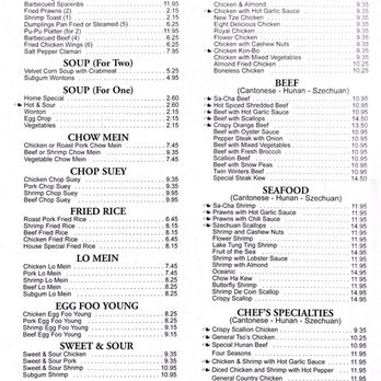 Review Lotus Chinese Restaurant Menu Mới Nhất