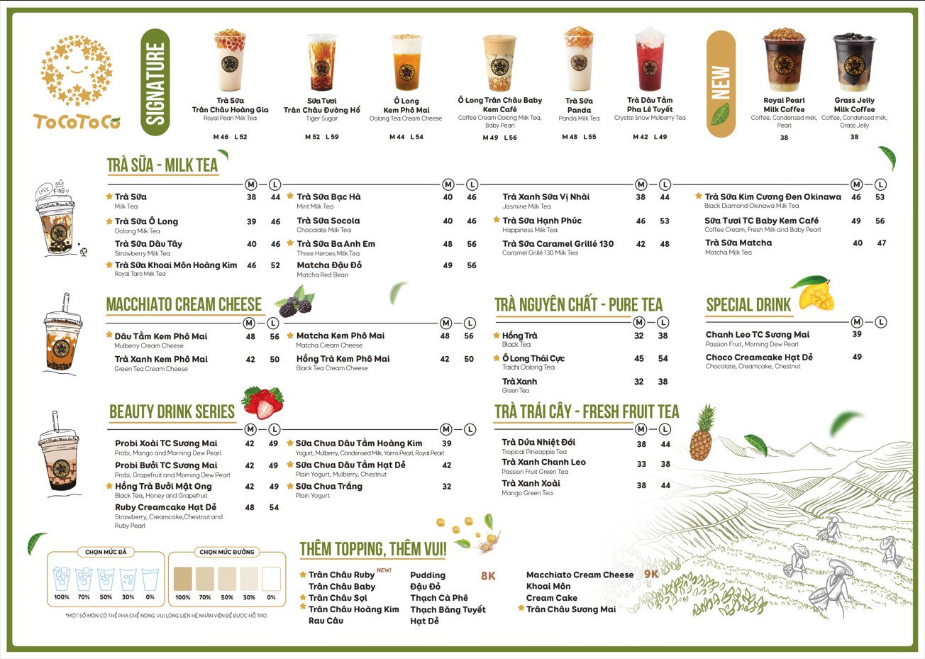 Khám Phá Menu Tocotoco TPHCM Đa Dạng và Hấp Dẫn