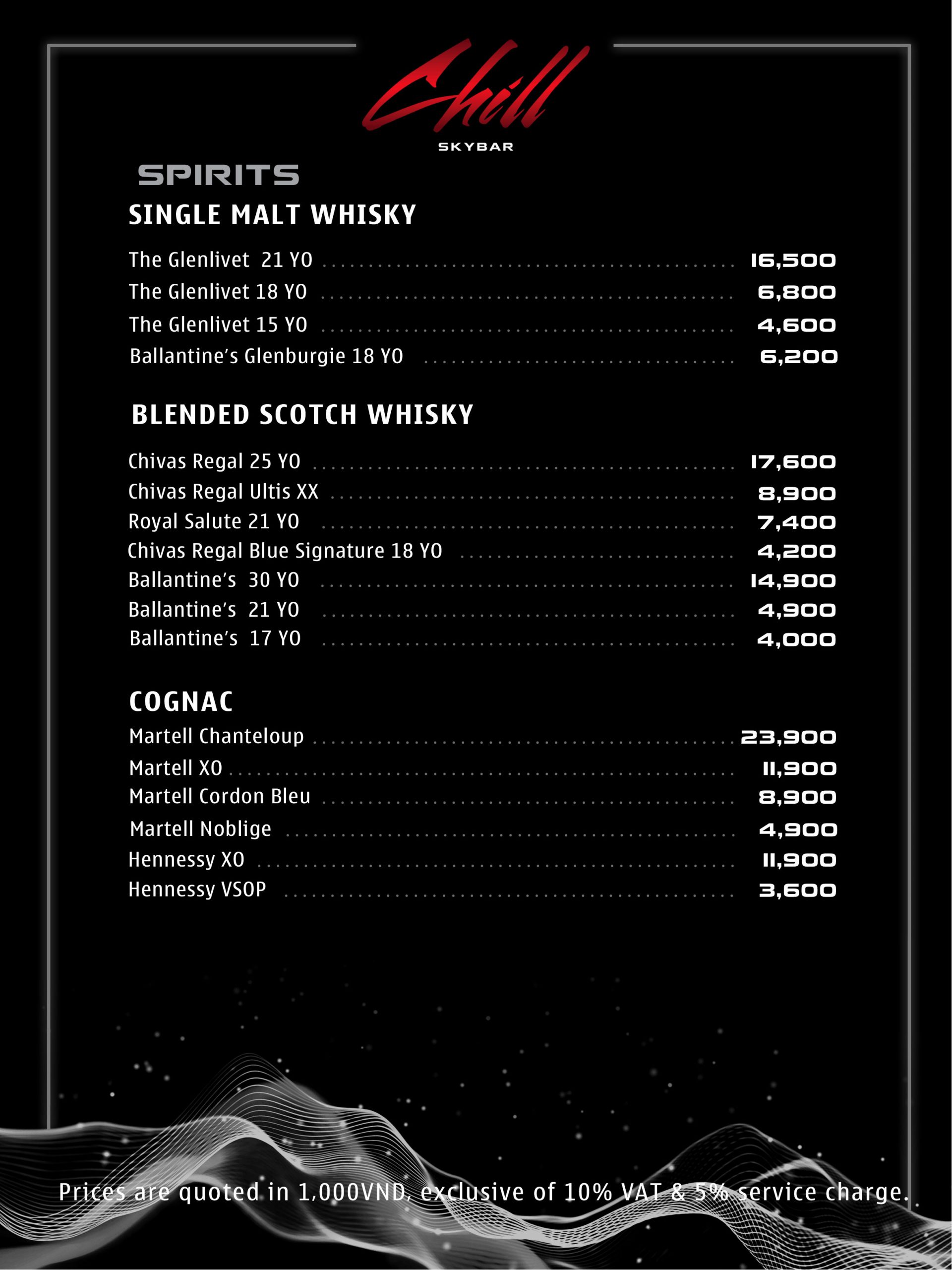 Review Chill Sky Bar Menu Giá Mới Nhất