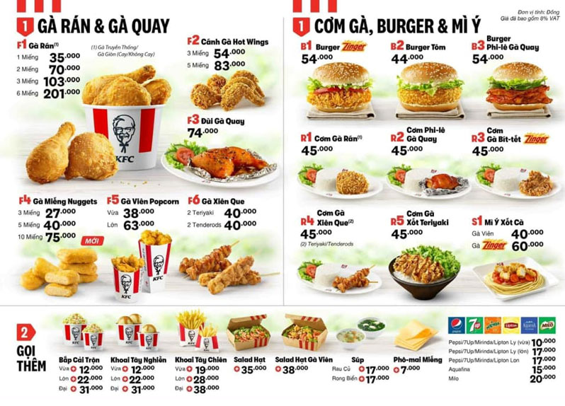 Khám Phá Menu Gà KFC Đa Dạng và Hấp Dẫn Nhất