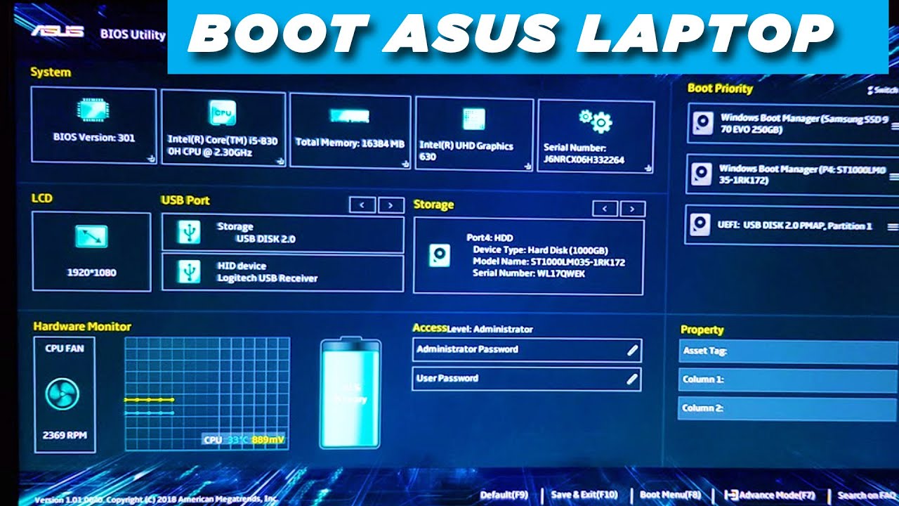 Hướng Dẫn Chi Tiết Cách Vào Menu Boot ASUS
