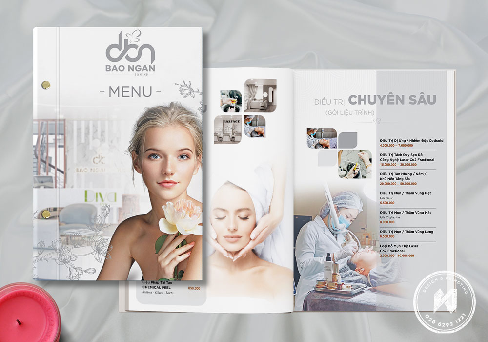 Ý Tưởng Thiết Kế Menu Spa Độc Đáo Thu Hút Khách Hàng