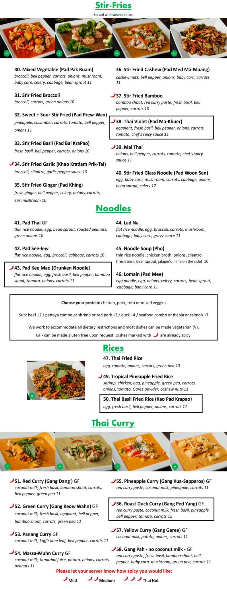 Review Thai Pattaya Menu Mới Nhất