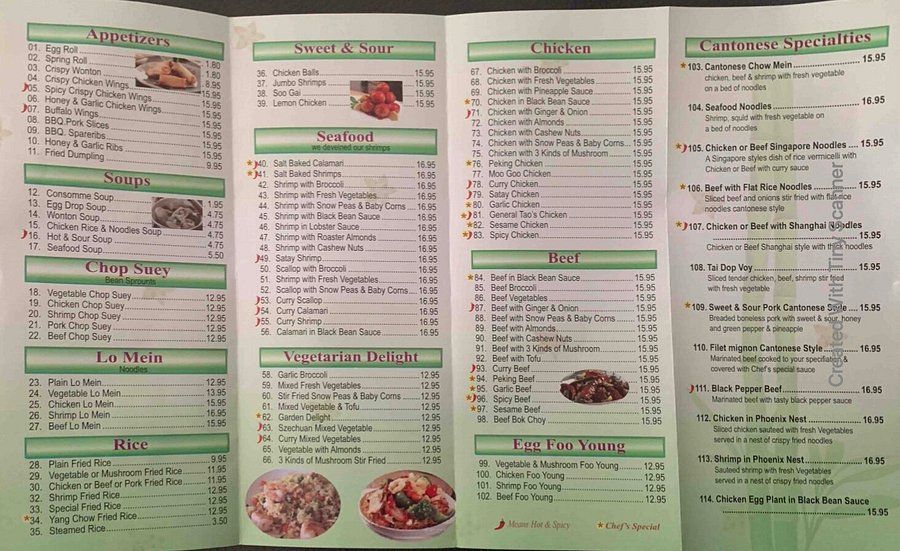 Review Lotus Chinese Restaurant Menu Mới Nhất