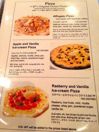 Review Menu Pizza 4P's Giá Mới Nhất
