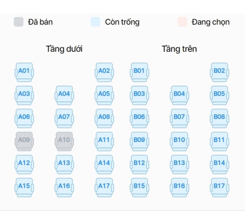 Vị trí ghế xe Phương Trang: Hướng dẫn chọn chỗ ngồi tối ưu